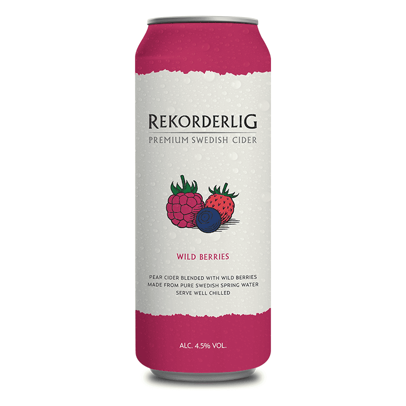 Buy Rekorderlig Wild-Berries Cider Cans (50CL) Online